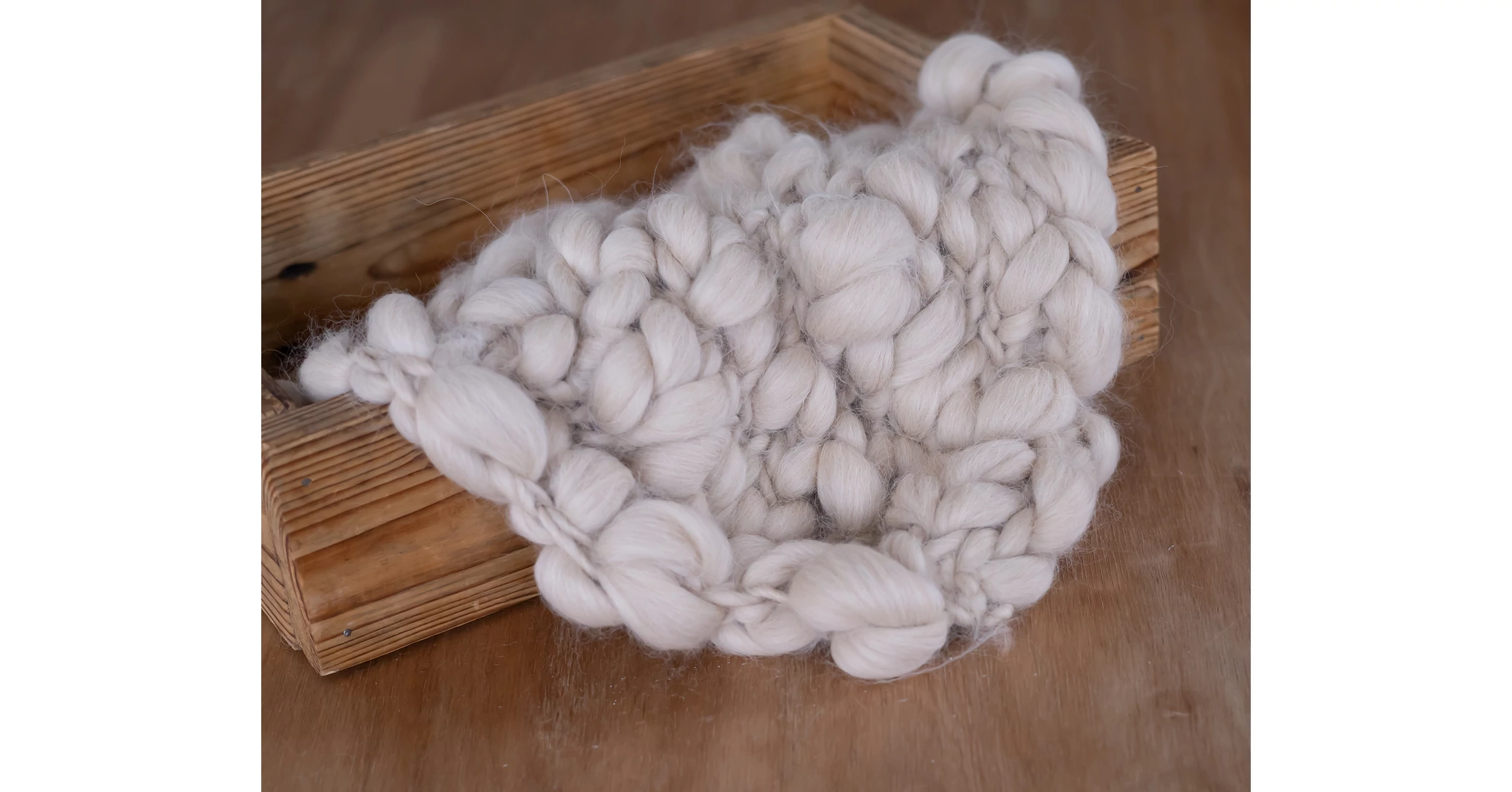 Sand Color Fuzzy Handspun Blanket / Layer - Handspun Blankets